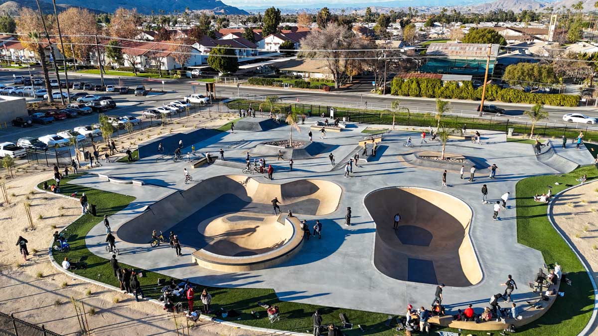 Hemet Skatepark (aka Gibbel Park Skatepark) 2025 => STRAY ROCKET